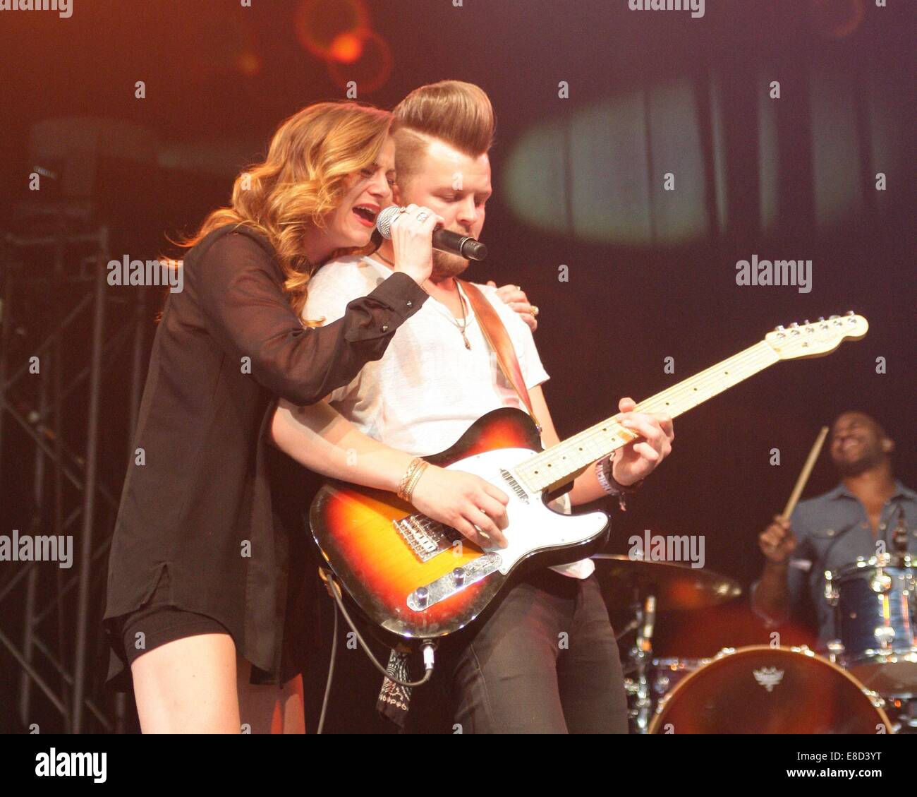 Las Vegas, NV, USA. 5th Oct, 2014. Rachel Beauregard, Bryan Dawley ...