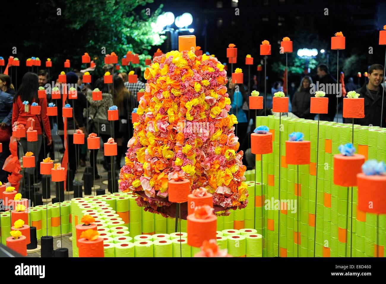 Toronto, Canada. 4th October 2014. "The Garden of Renova" installation ...