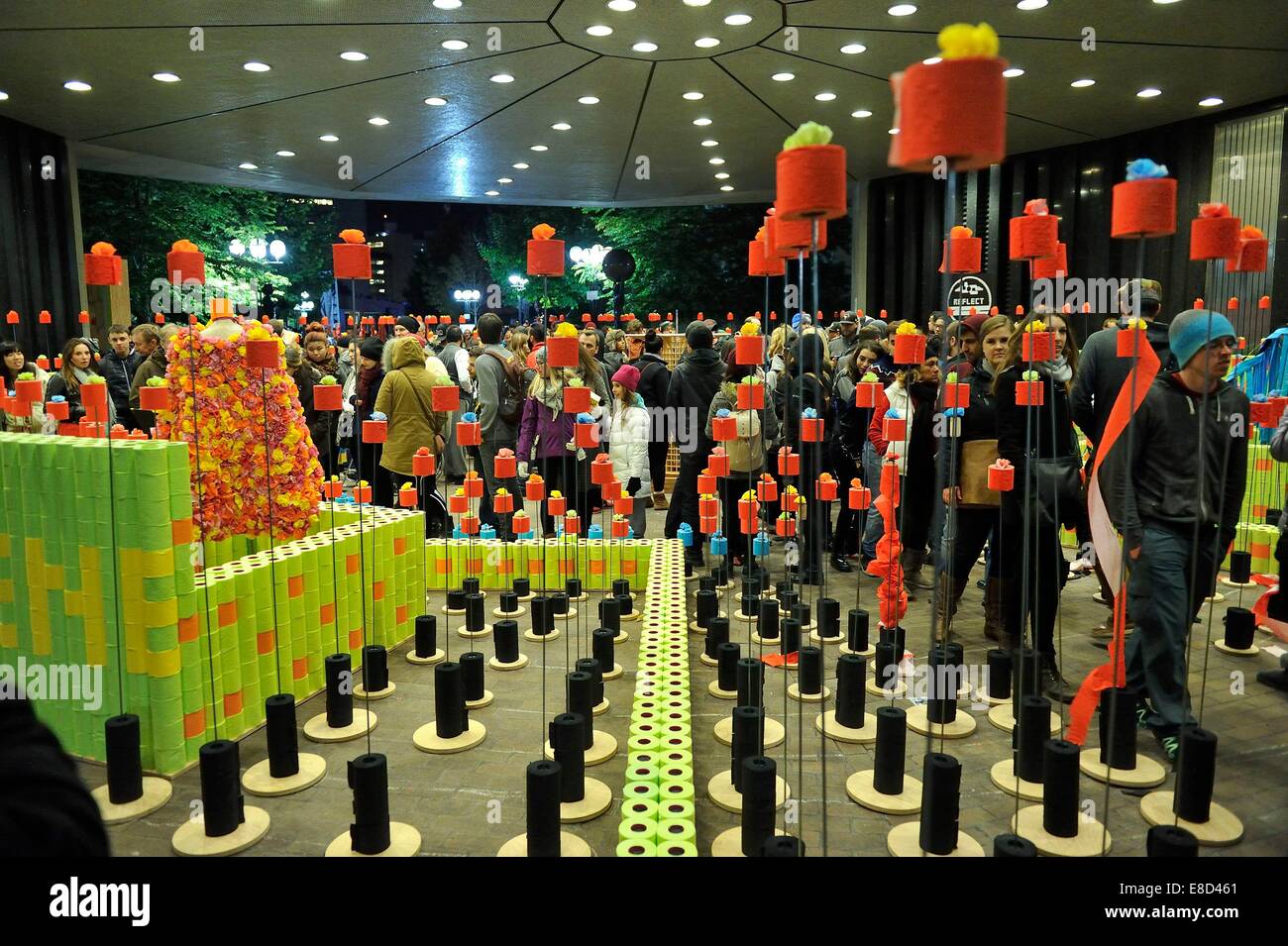 Toronto, Canada. 4th October 2014. "The Garden of Renova" installation ...