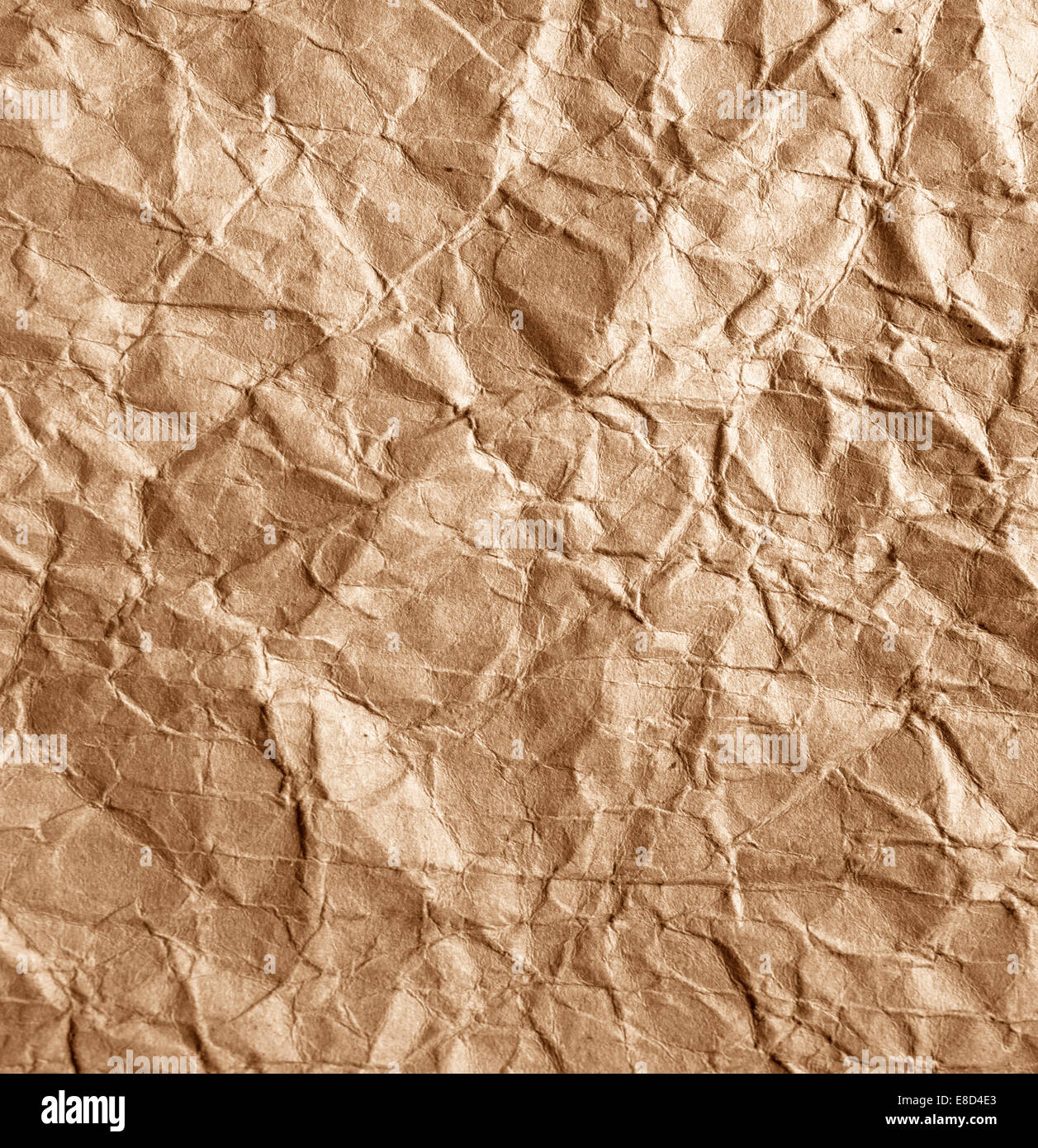 Old crumpled piece of paper is not smooth Stock Photo - Alamy