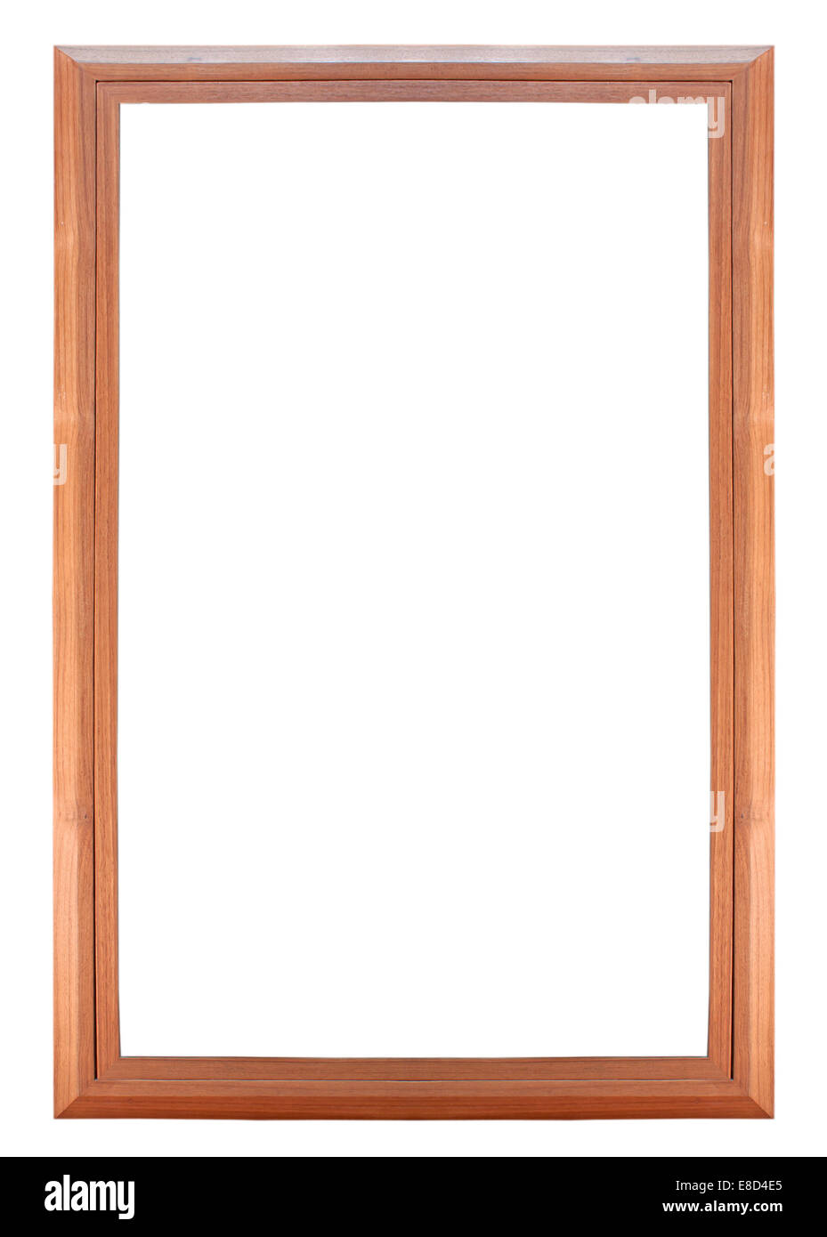 Teak antique gold frame isolated smooth white background Stock Photo ...