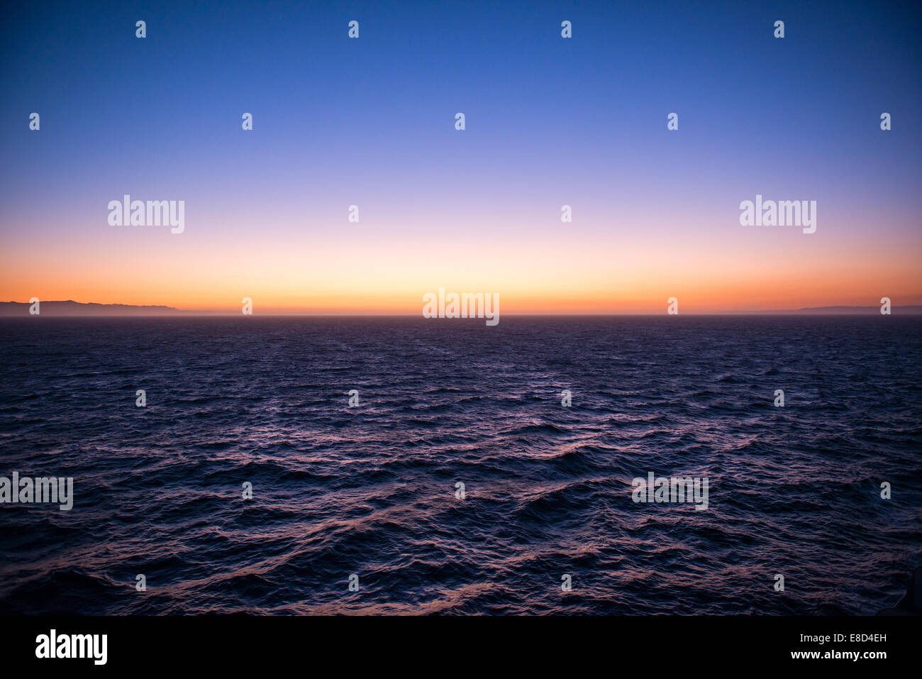 Sunset in the Santa Barbara Channel Stock Photo - Alamy