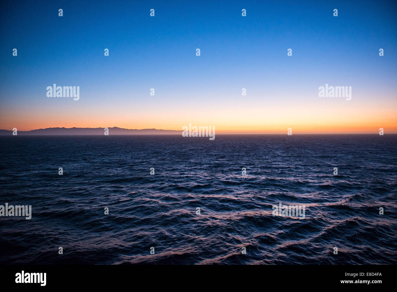 Sunset in the Santa Barbara Channel Stock Photo - Alamy