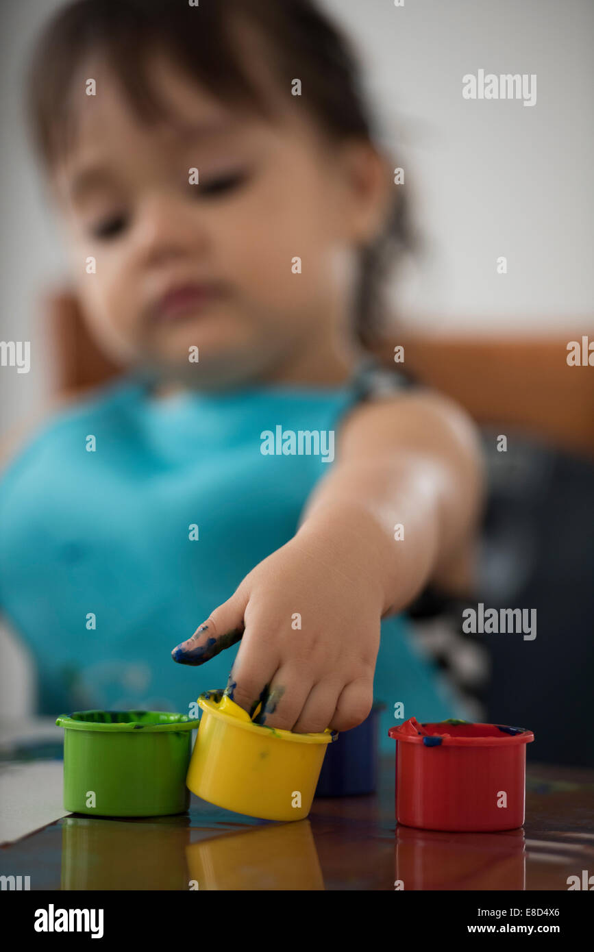 Painting with finger hi-res stock photography and images - Alamy