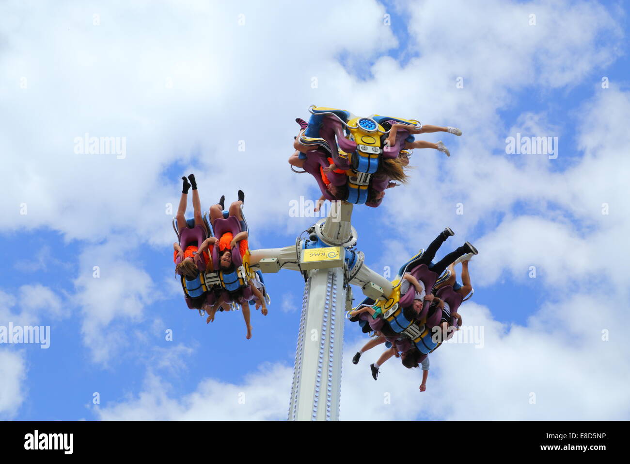 A scary carnival ride at the Royal Perth Show, Western Australia Stock ...