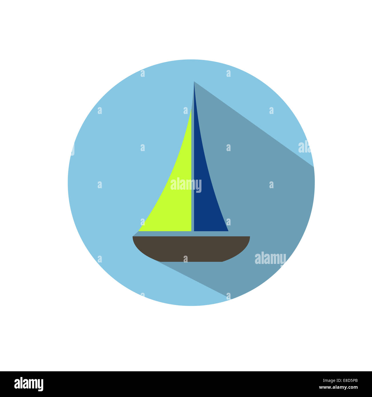 Vector icon yacht Stock Photo - Alamy