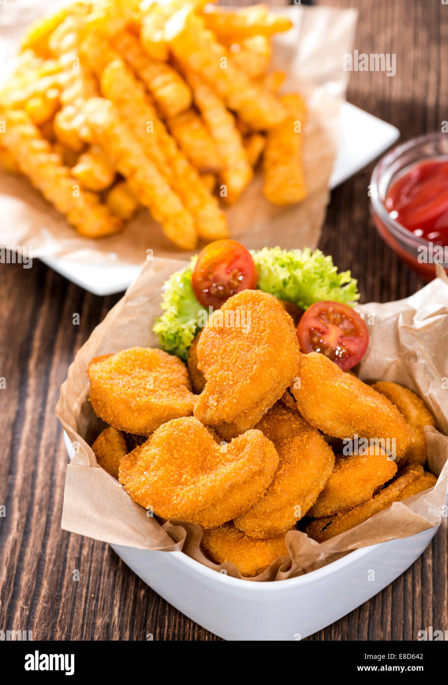 Chicken Nuggets Chips Stock Photos & Chicken Nuggets Chips Stock Images ...