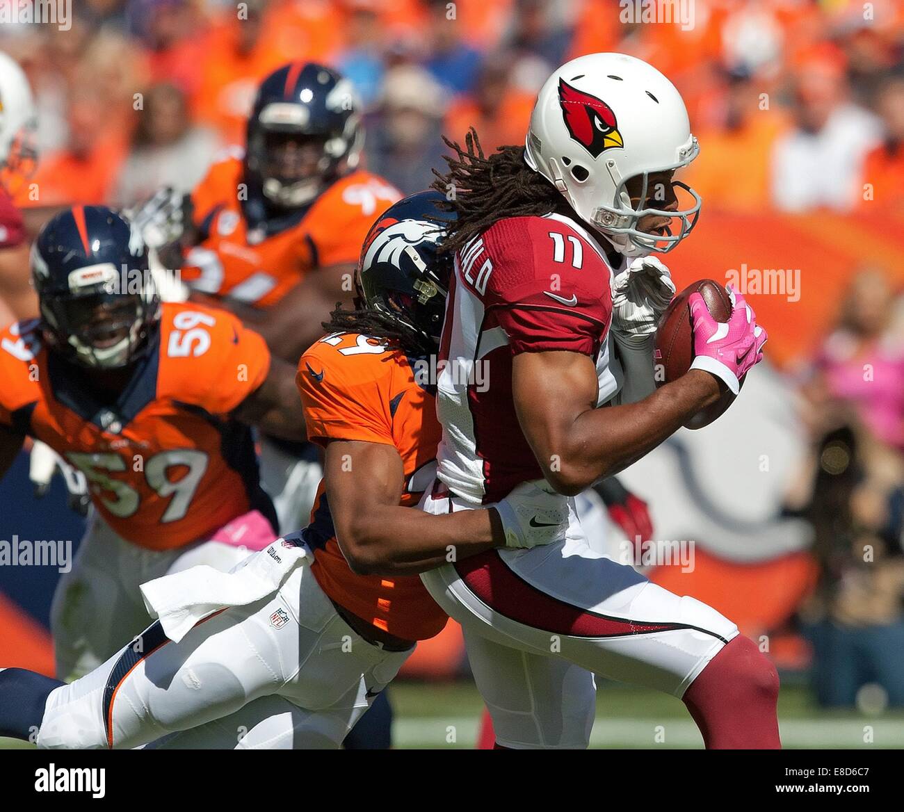 Denver, Colorado, USA. 5th Oct, 2014. Cardinals WR LARRY FITZGERALD ...