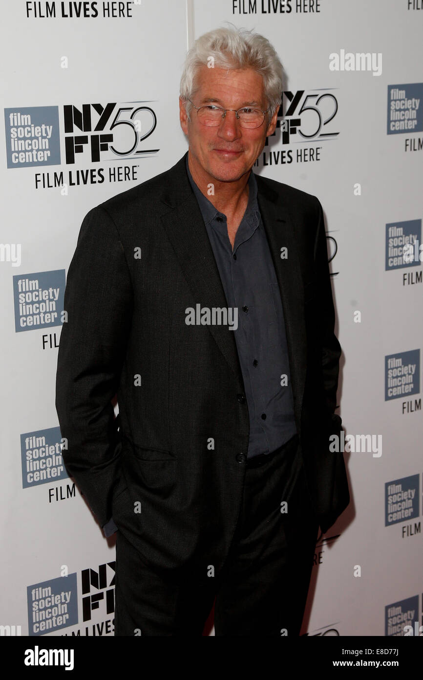 New York, USA. 5th October, 2014. Actor Richard Gere attends the ...