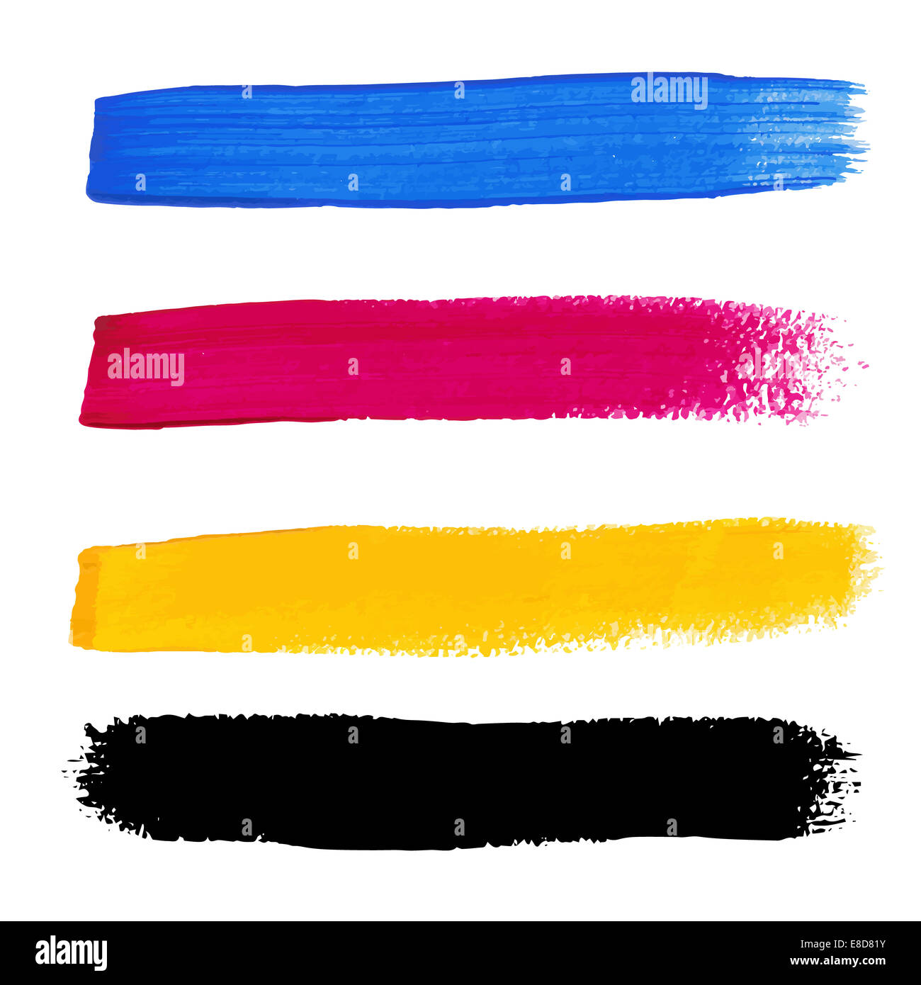 Cmyk colors vector acrylic stains hi-res stock photography and images ...