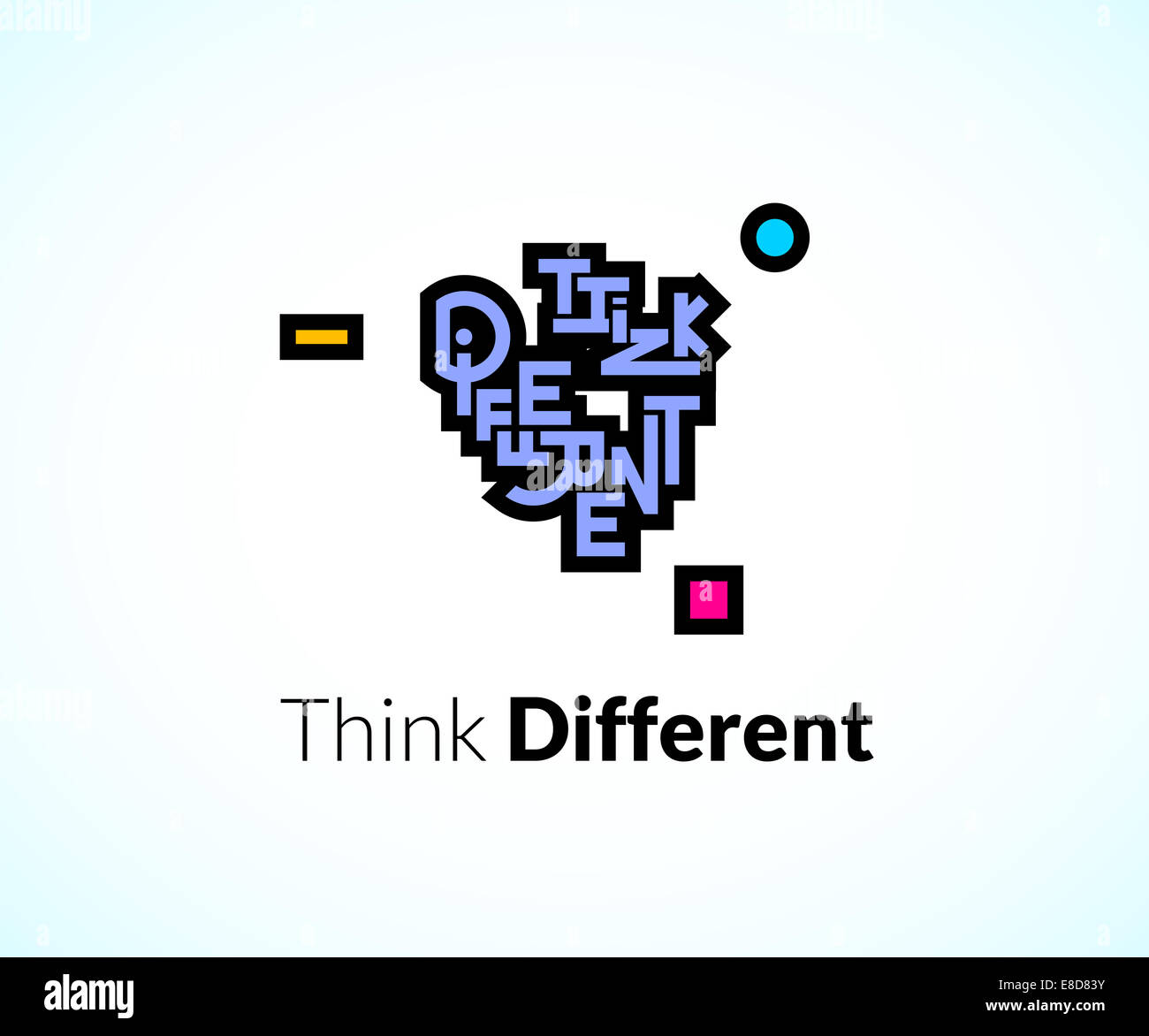 Think different logo hi-res stock photography and images - Alamy