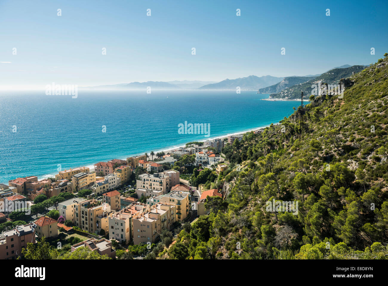 The village of Varigotti on the coast, Finale Ligure, Liguria, Italy ...