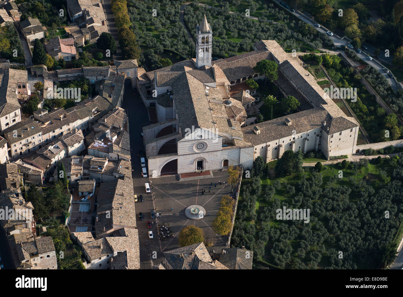 Church of Santa Chiara, Piazza Santa Chiara, historic centre, Assisi ...
