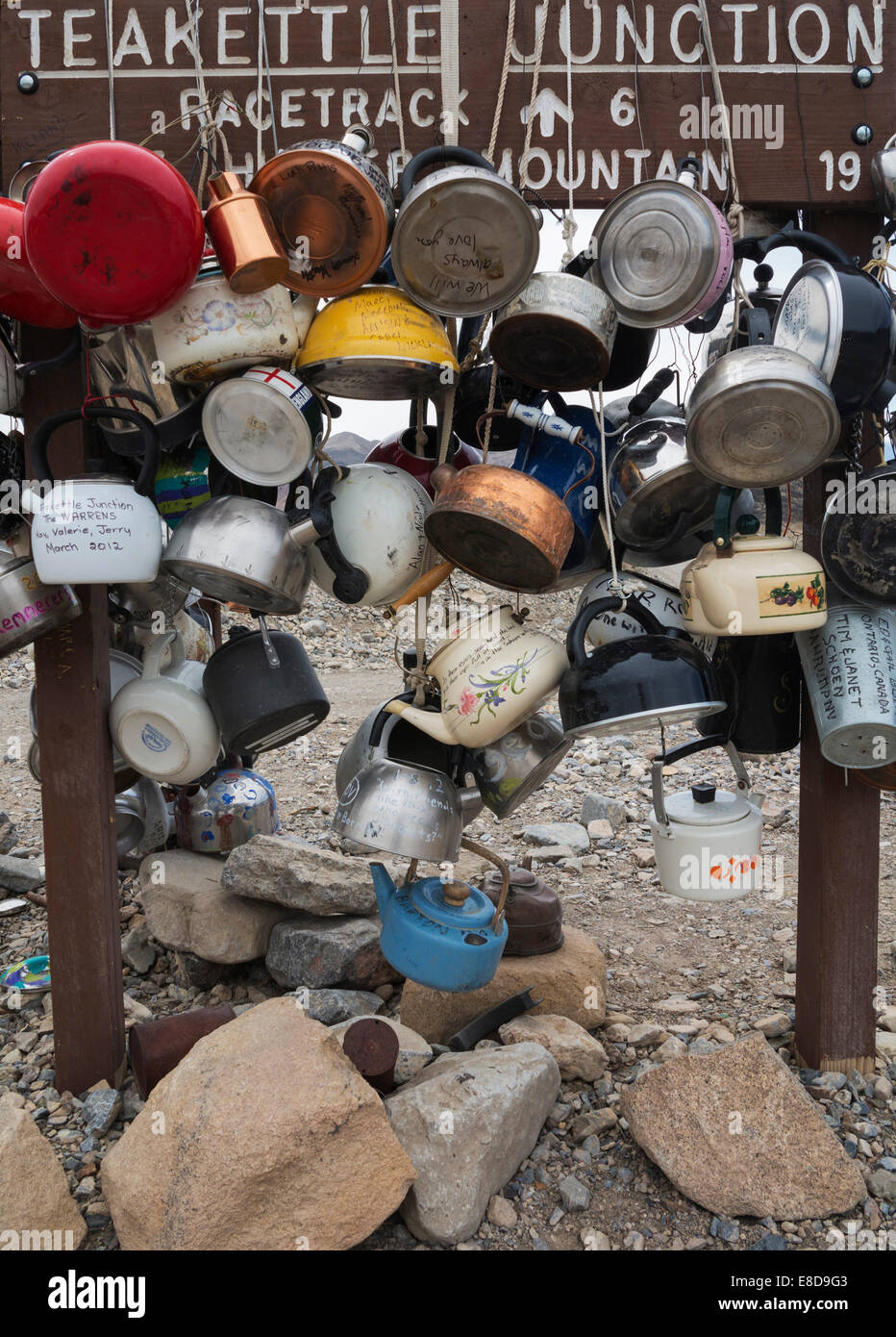 Teakettle Junction on Racetrack Road, Death Valley, Death Valley ...