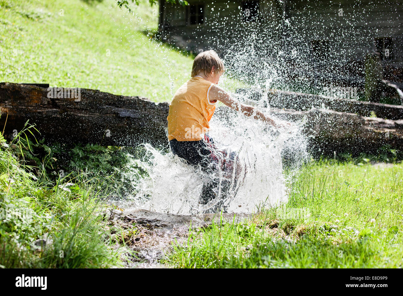 Jumping stream hi-res stock photography and images - Alamy