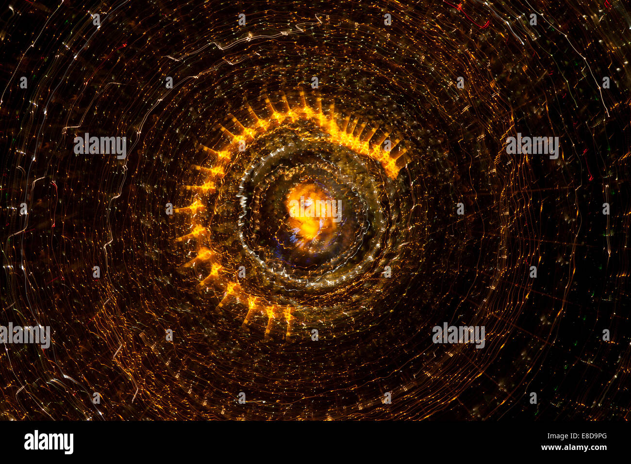 Light trails radiating outwards Stock Photo - Alamy