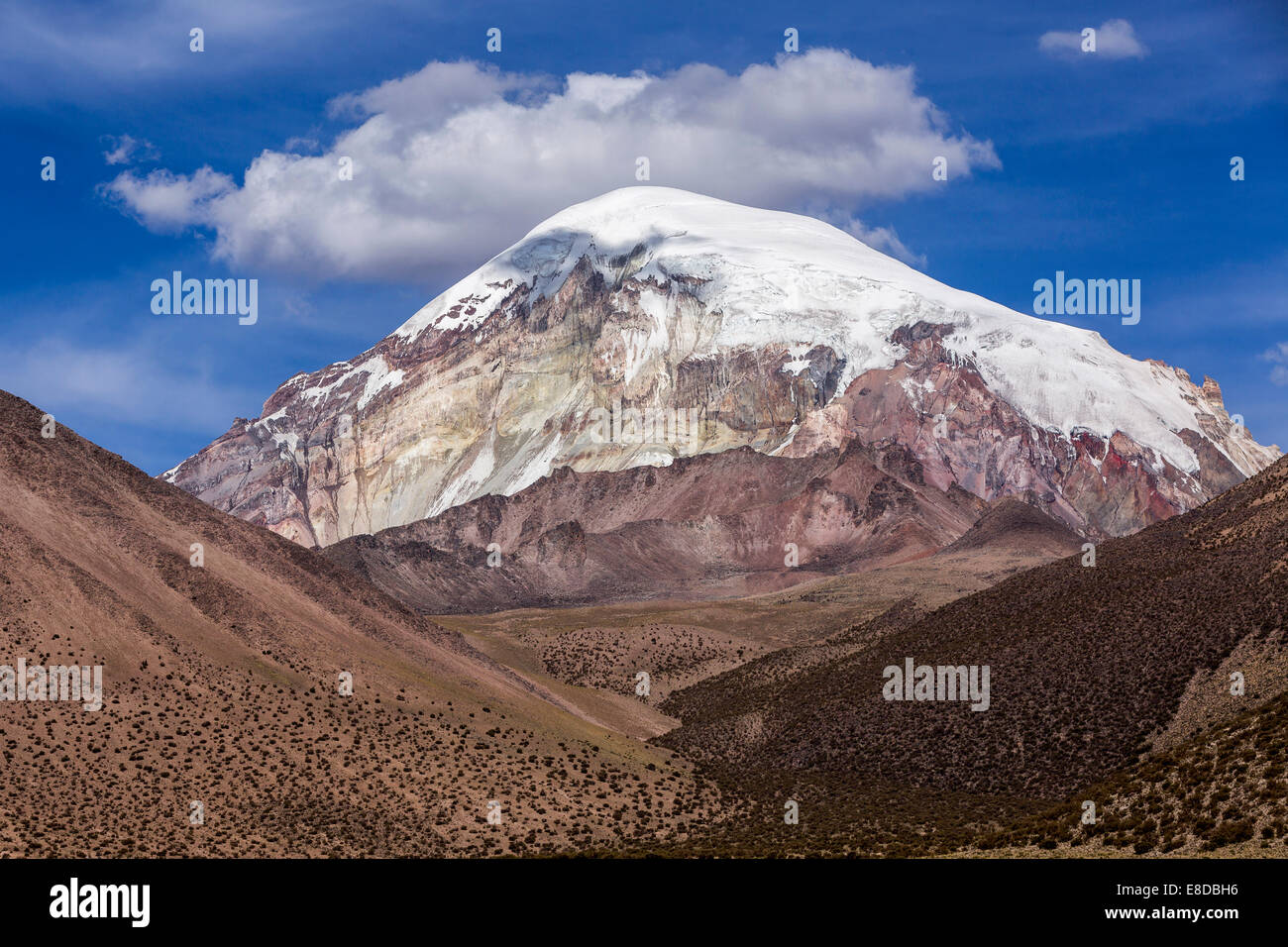 Sajama Volcano, Sajama National Park, Altiplano Highlands, Bolivia ...
