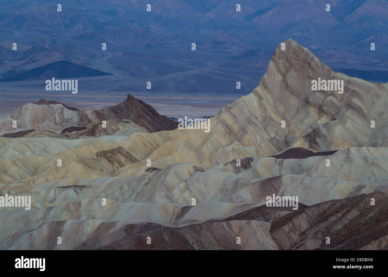 Manly Beacon, on the right, a rocky outcrop in the badlands below ...