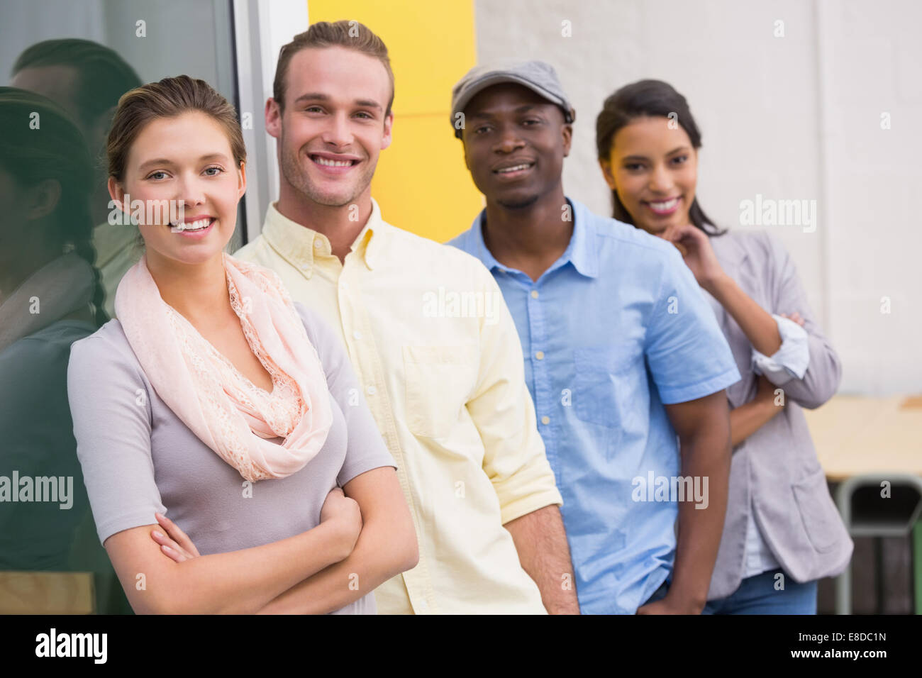 Group portrait of colleagues in office Stock Photo - Alamy