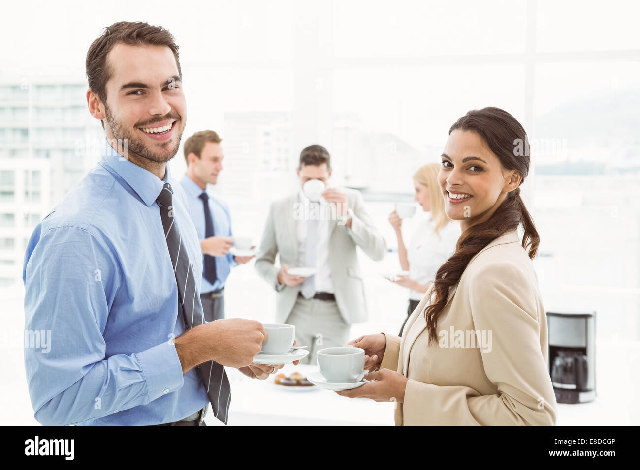 Team during break time in office Stock Photo - Alamy
