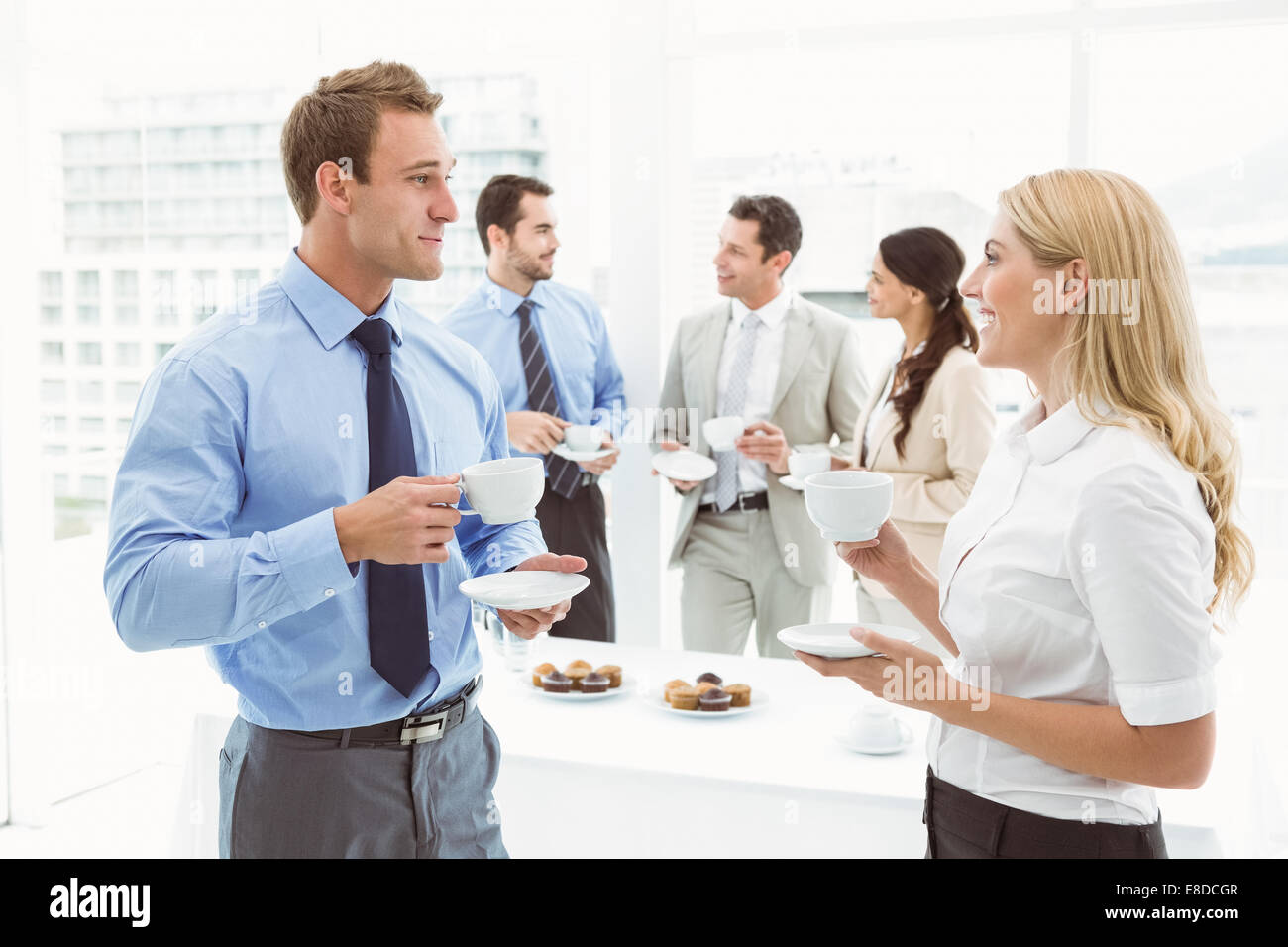 Coffee break work man Cut Out Stock Images & Pictures - Alamy