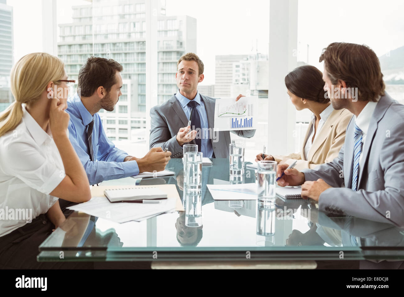 Business people in board room meeting Stock Photo - Alamy