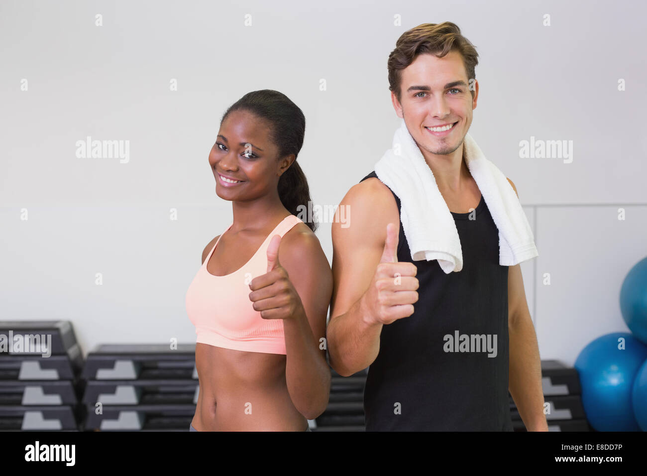 Smiling positive female client hi-res stock photography and images - Alamy