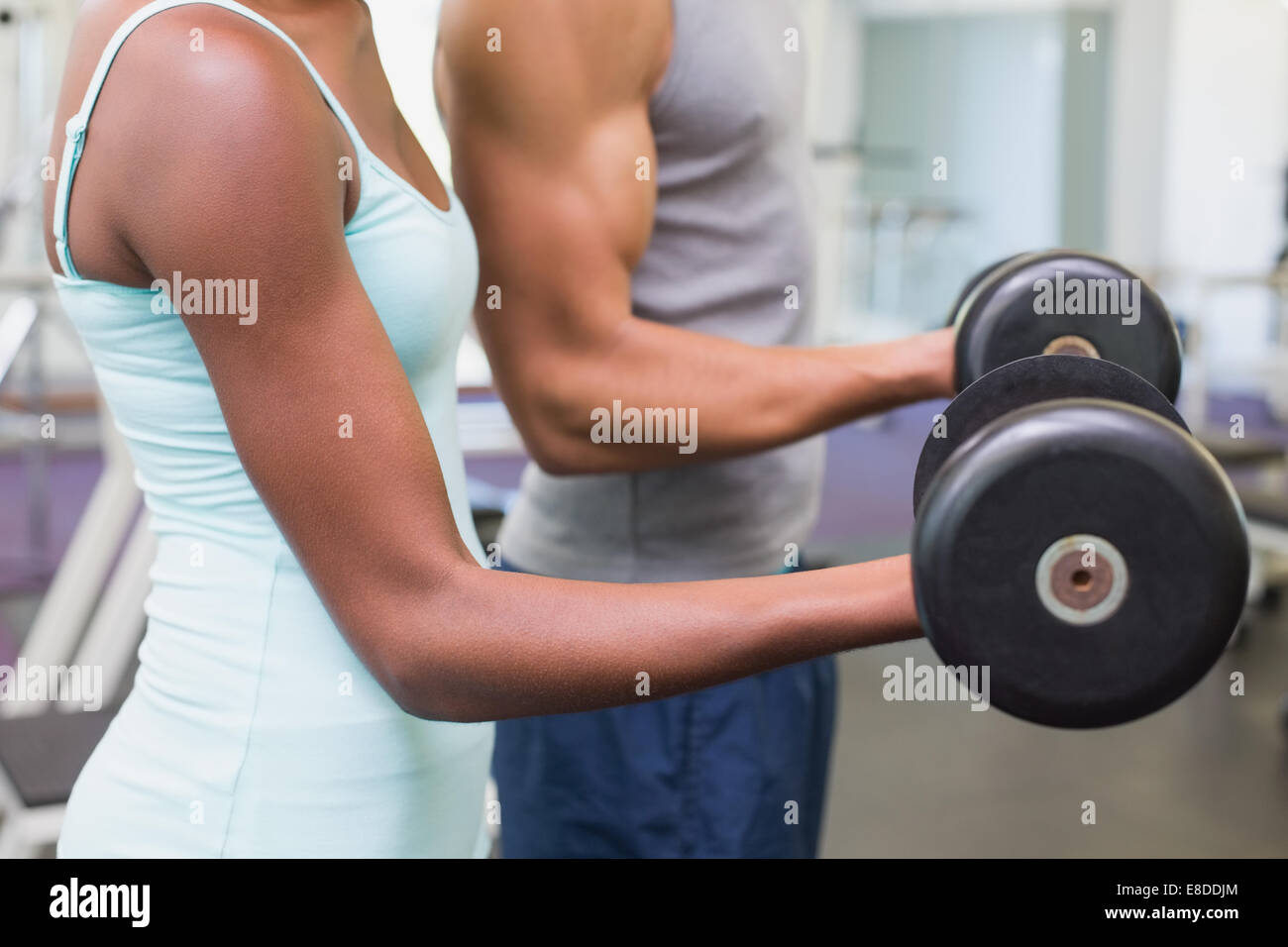 Black couple working out together hi-res stock photography and images ...