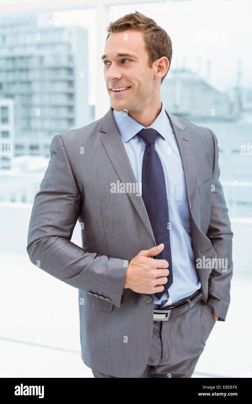 Smart businessman in suit at office Stock Photo - Alamy