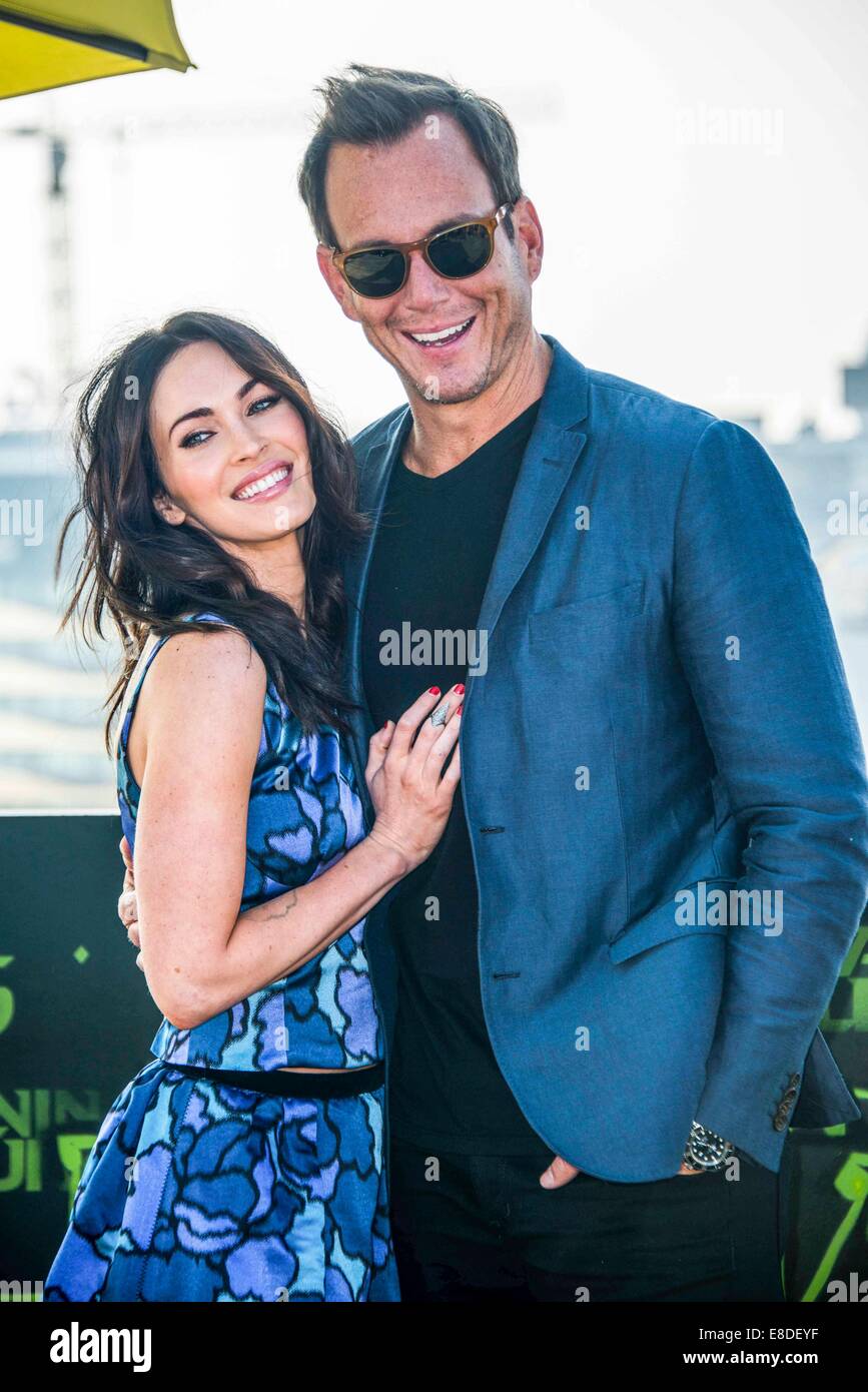 Berlin, Germany. 5th October, 2014. American actress Megan Fox and ...
