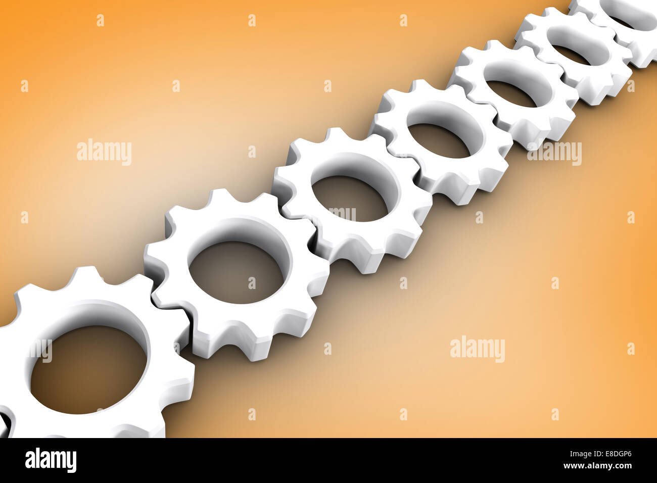 White cogs hi-res stock photography and images - Alamy