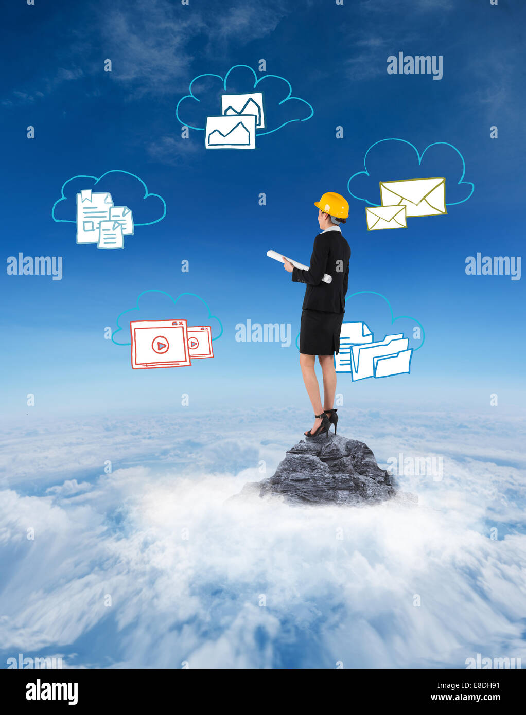 Architect drawing hat hi-res stock photography and images - Alamy