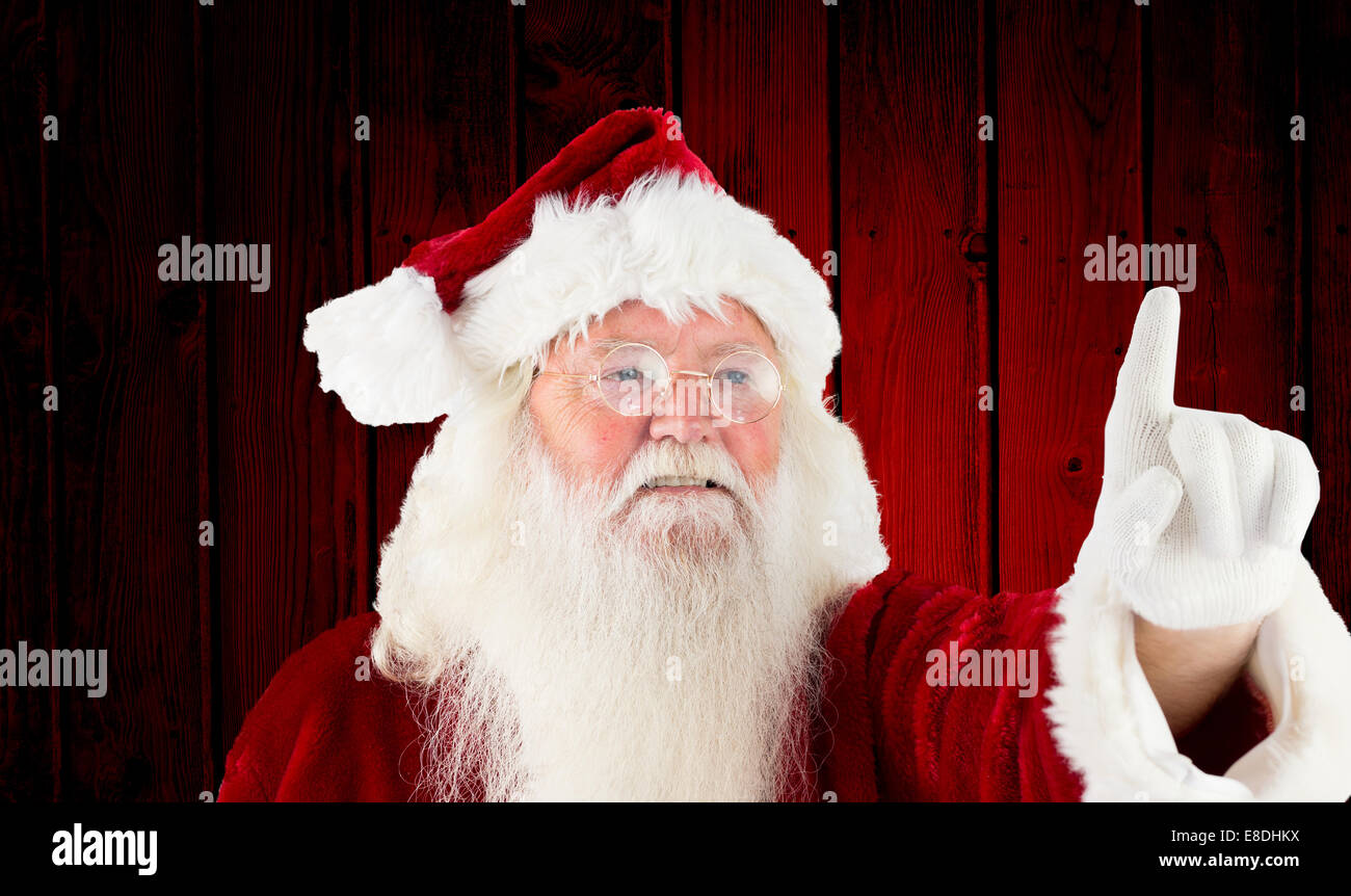 Santa claus pointing red hi-res stock photography and images - Alamy