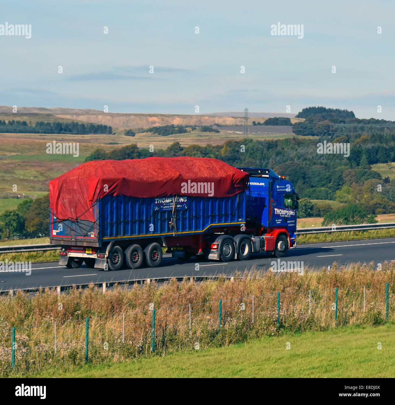 Thompsons Plant Hire Ltd., Maryport, Cumbria, HGV. M6 Motorway ...