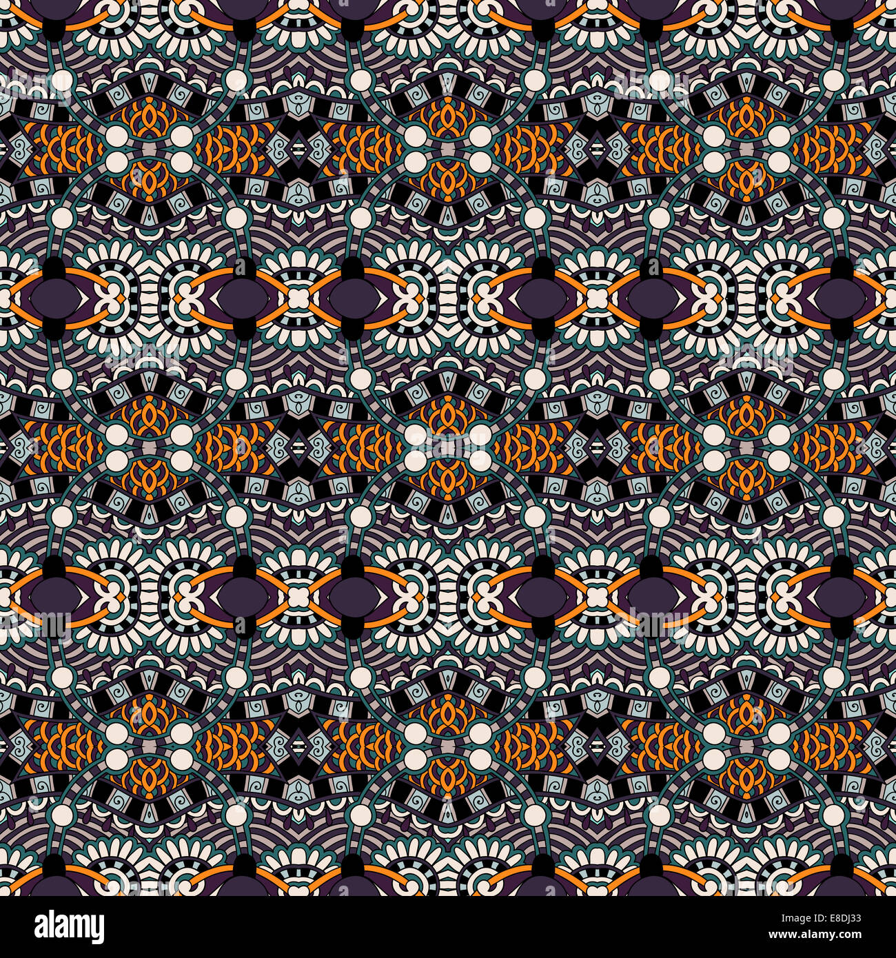 seamless geometry vintage pattern, ethnic style ornamental backg Stock ...