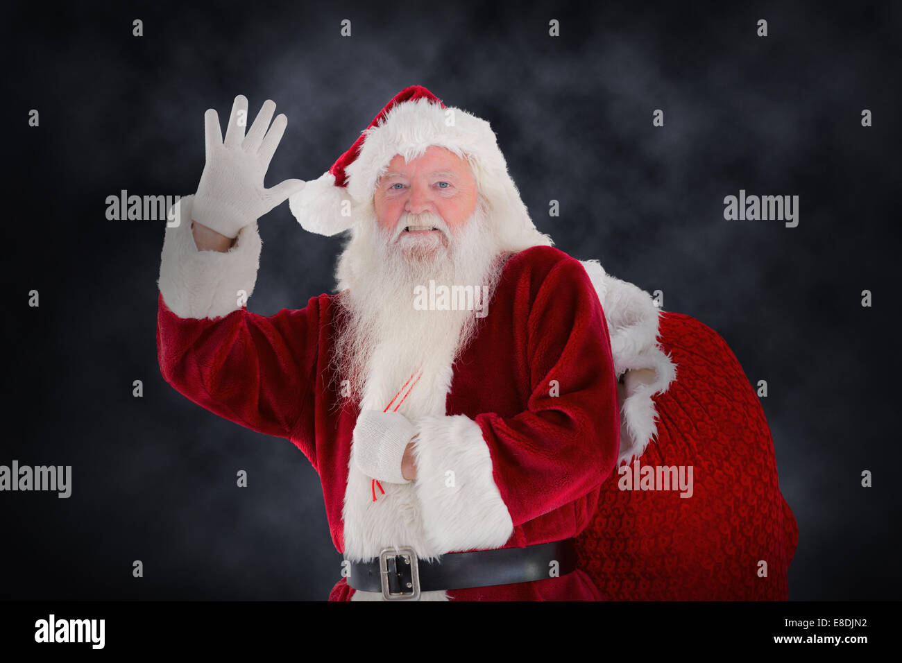 Waving santa claus hi-res stock photography and images - Alamy