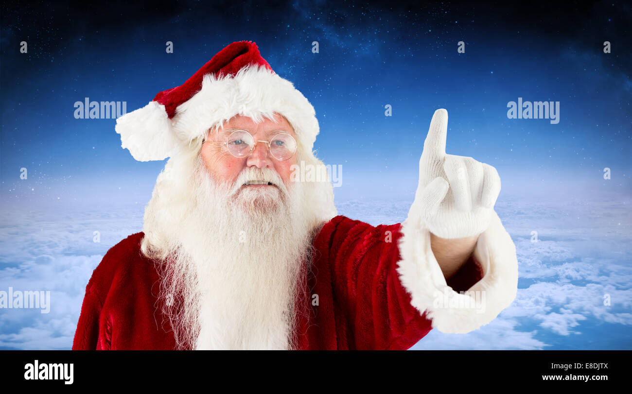 Santa claus pointing red hi-res stock photography and images - Alamy
