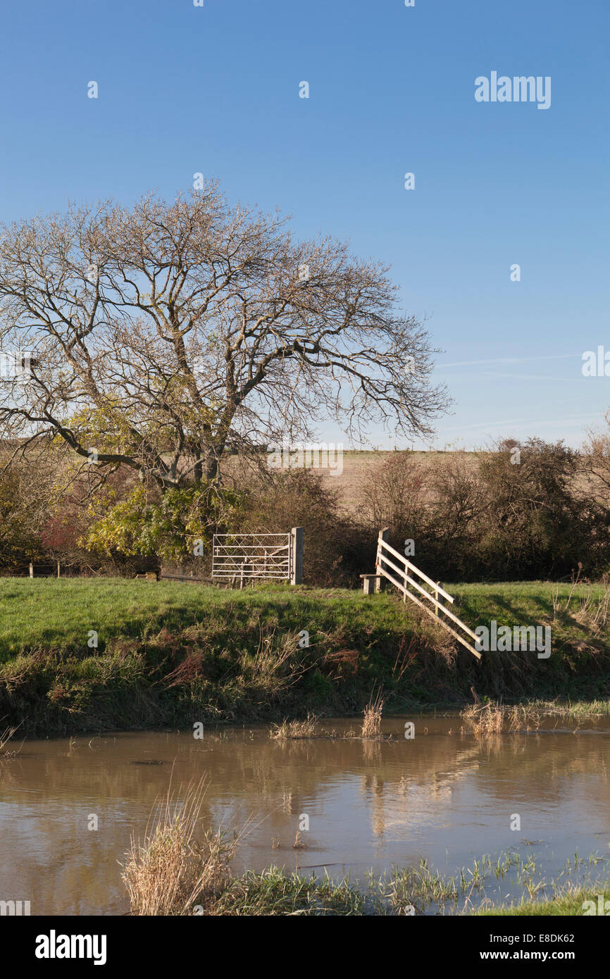 Fence near the river hi-res stock photography and images - Alamy