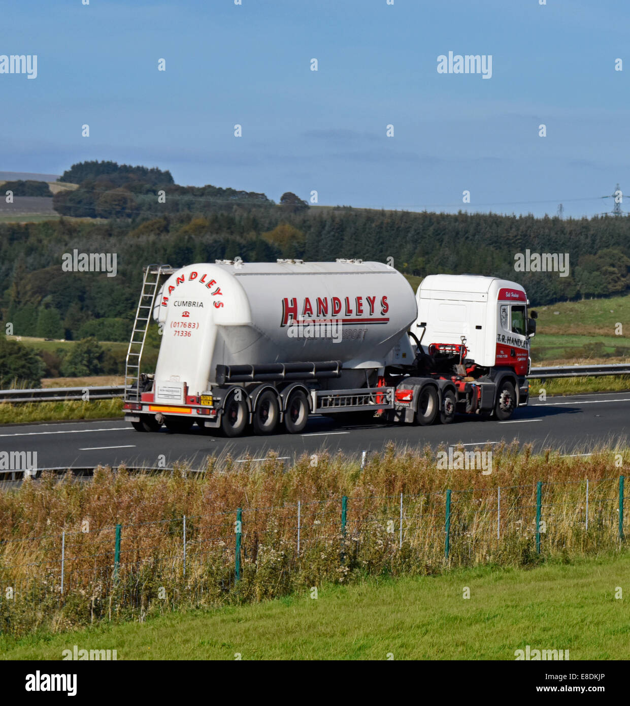 T.R.Handley, Kirkby Stephen, Cumbria, bulk transport tanker. M6 ...