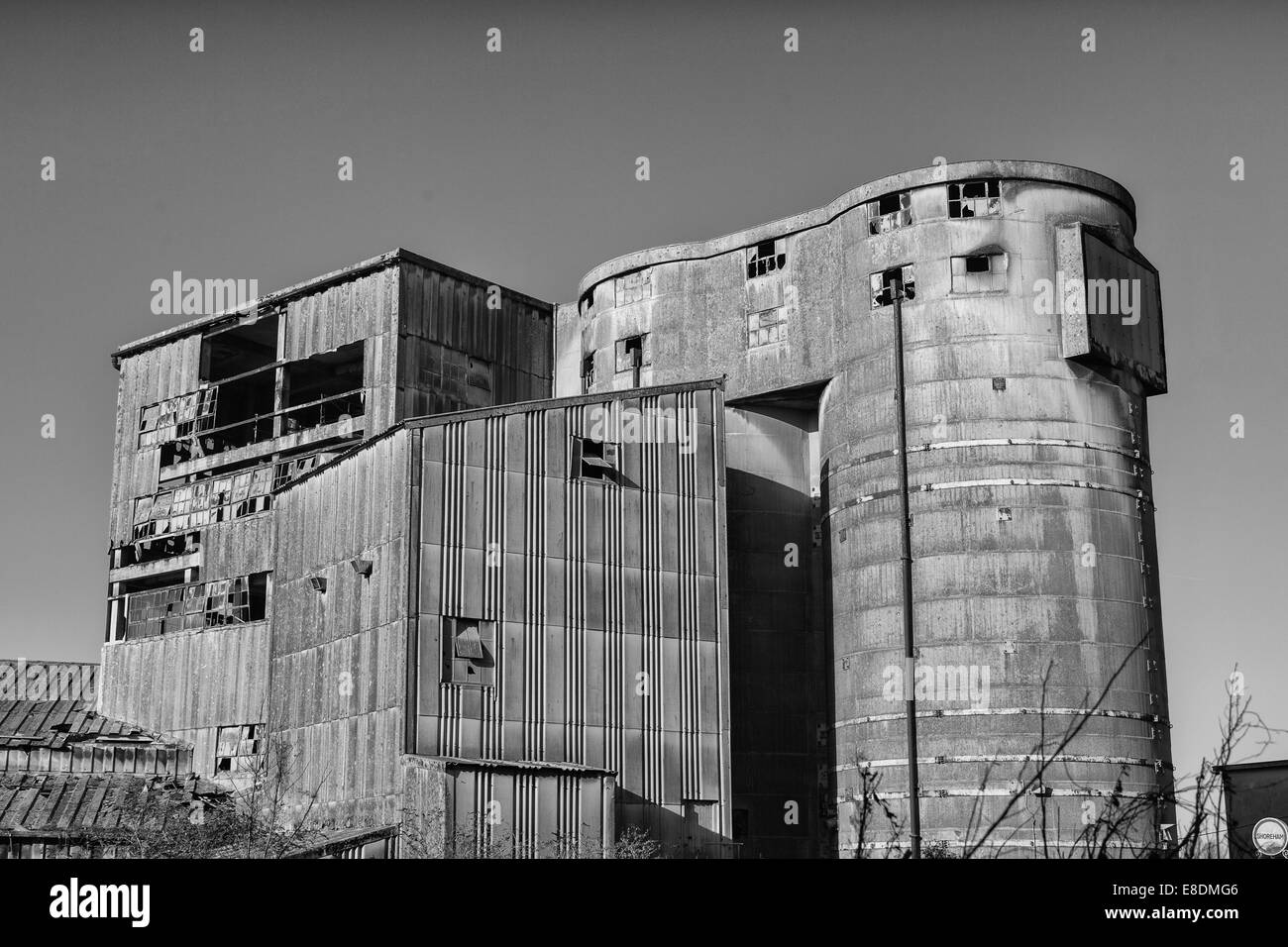 The Old concrete works Shoreham Stock Photo - Alamy