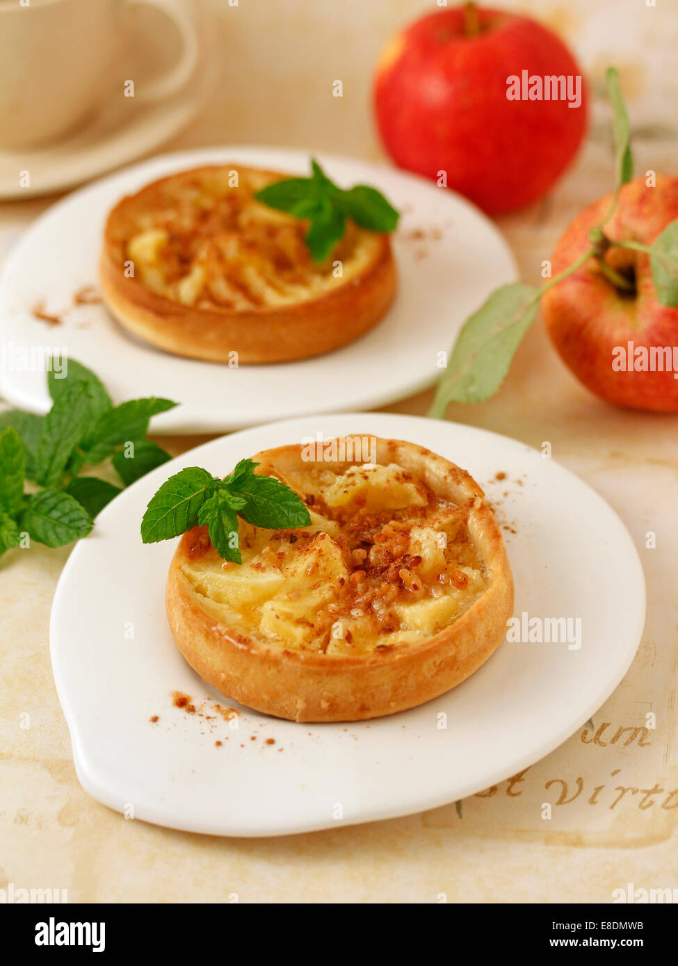 Apple tartlets. Recipe available Stock Photo - Alamy