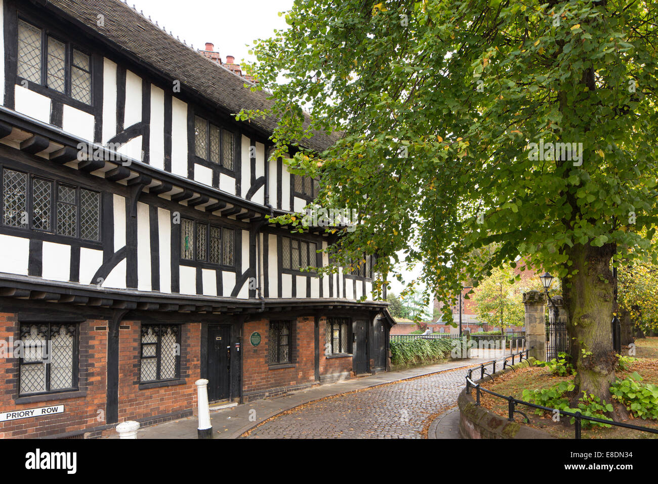 The historic 14th century Lychgate Cottages in Priory Row, Coventry ...