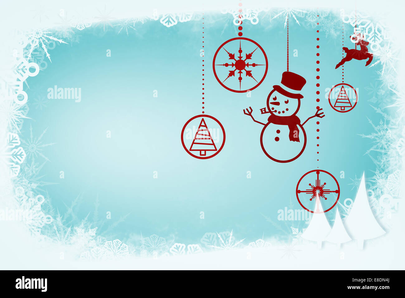 Composite image of frost frame Stock Photo - Alamy