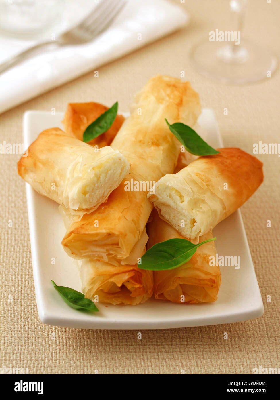 Cheese rolls. Recipe available Stock Photo - Alamy