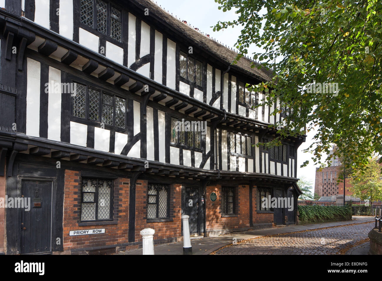 The historic 14th century Lychgate Cottages in Priory Row, Coventry ...