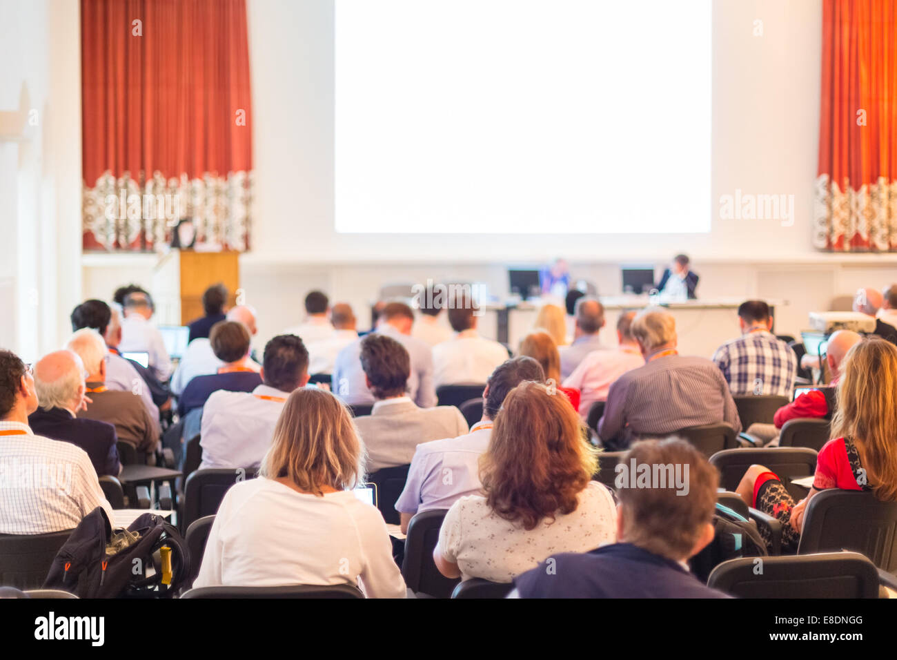 Audience at the conference hall Stock Photo - Alamy