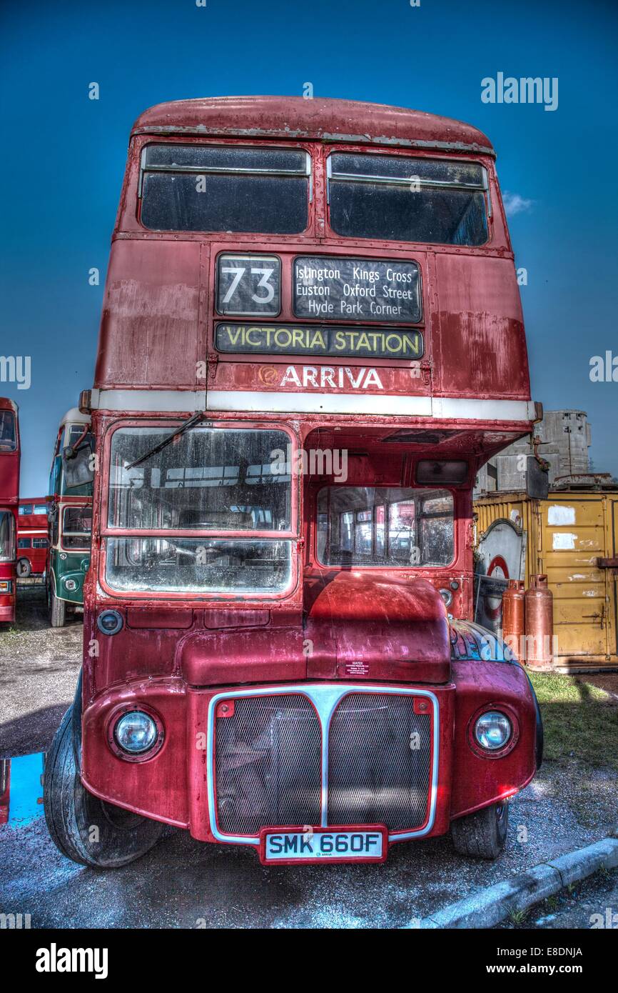 Old red London bus Stock Photo - Alamy Old red London bus Stock Photo - Alamy