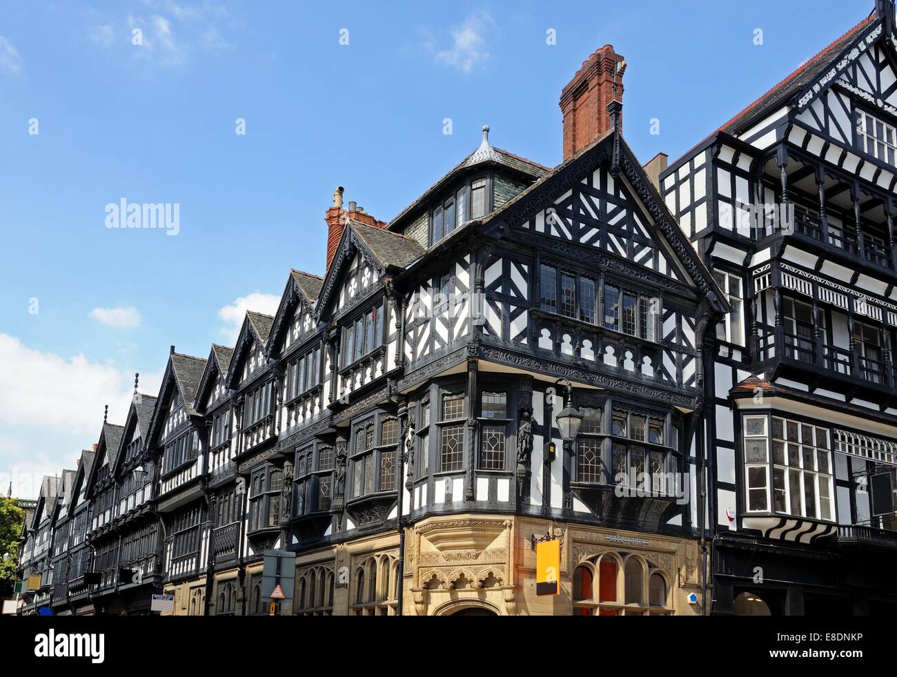 Tudor buildings on the corner of Eastgate Street and St Werburgh Street ...