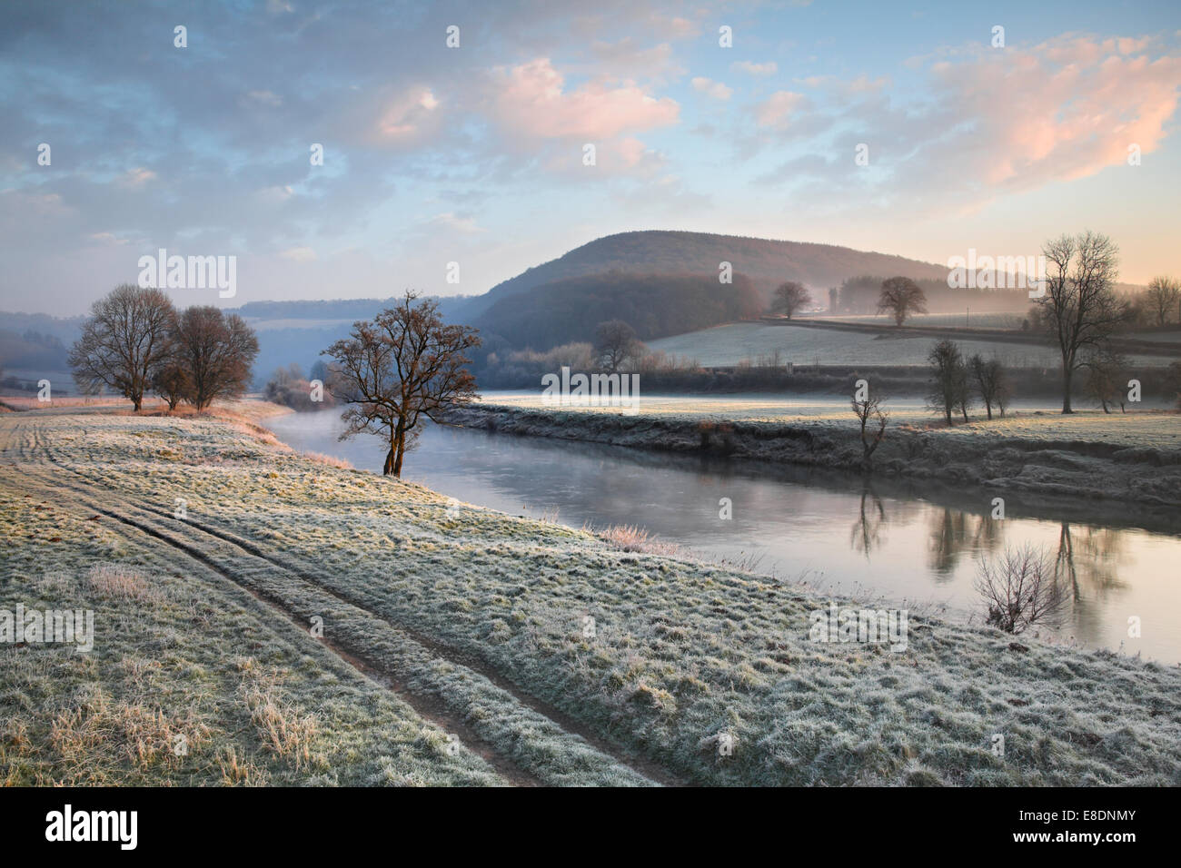 The river Wye at Bigsweir Stock Photo - Alamy