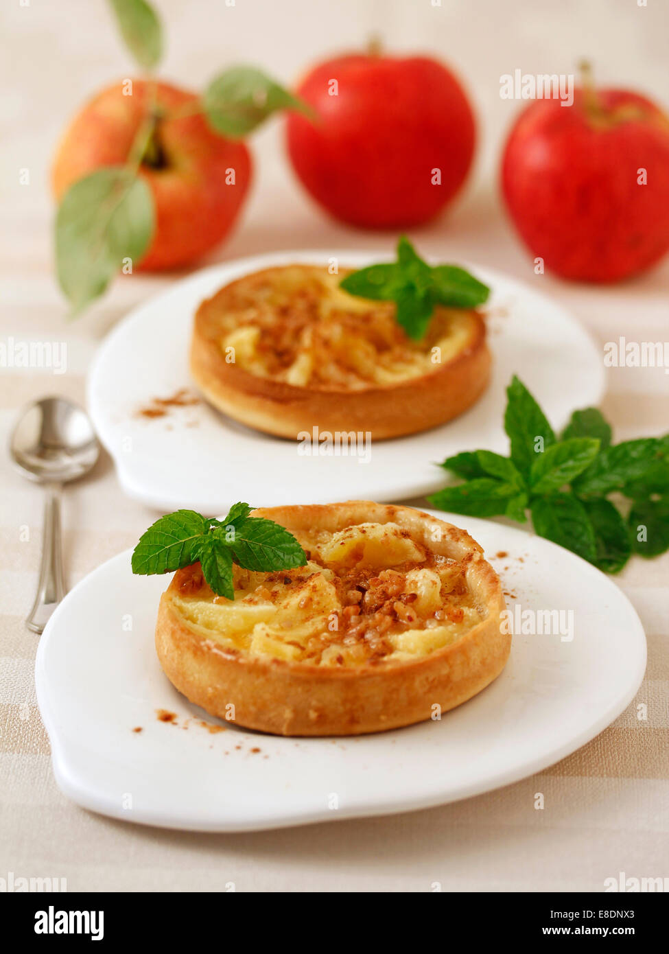 Apple tartlets. Recipe available Stock Photo - Alamy